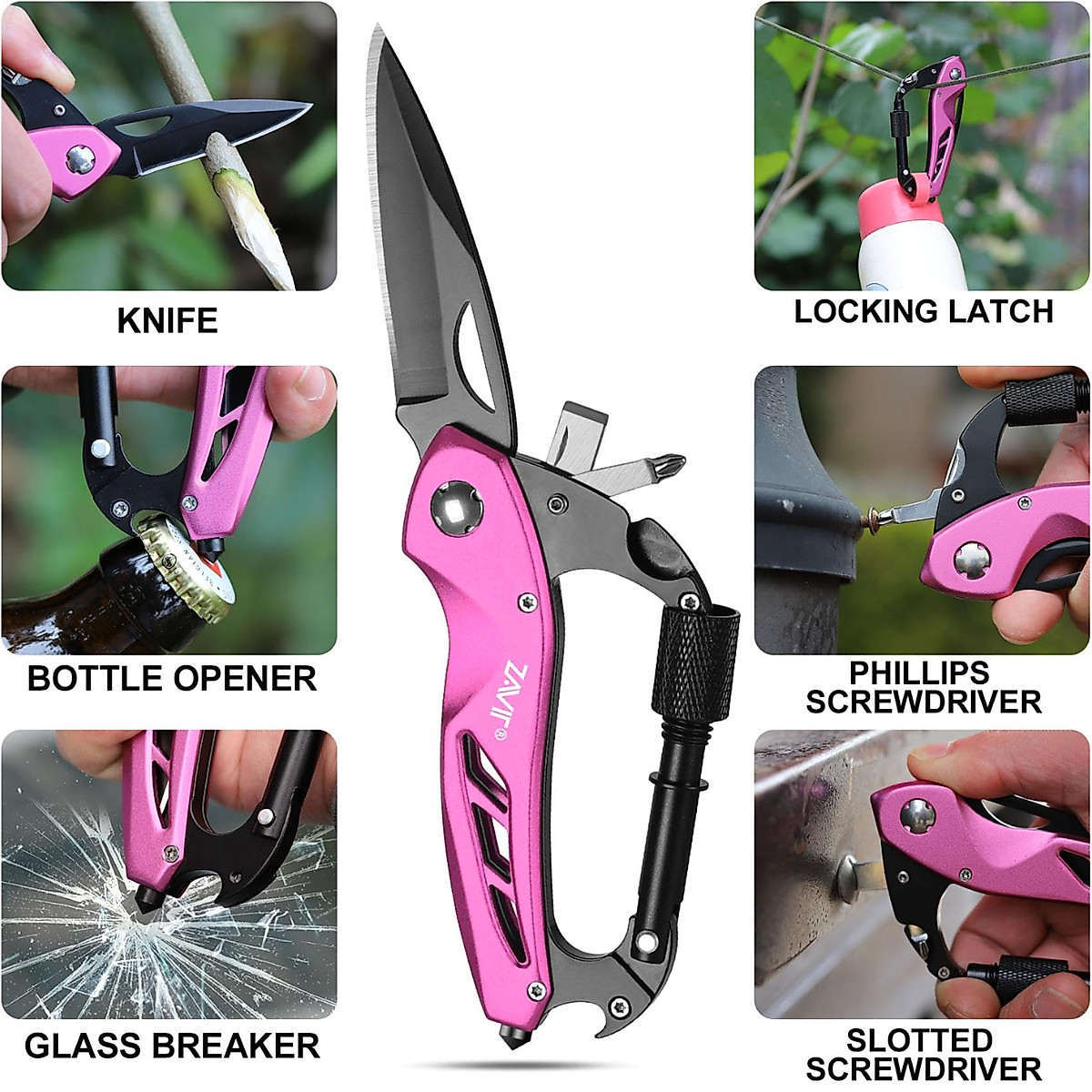 Gifts for Mom Women, Wife - Christmas P-ink Multitool, Stocking Stuffers, Girlfriend, Best Friends, Unique Gift ldeas for Women, Cool Gadgets, Mother's Day, Valentines Day Birthday Gifts for Women