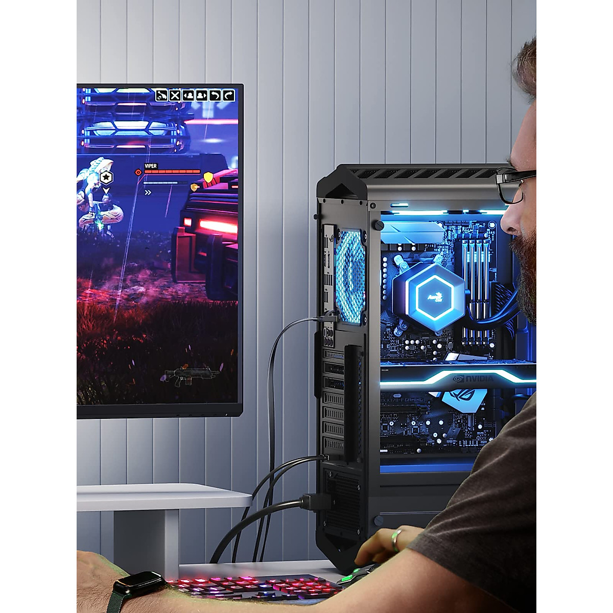 UGREEN Cat 7 Ethernet Cable, 6FT Ethernet Cable with 10Gbps High Speed, 100% Pure Copper Wire and Gold-Plated Connectors, Flat Design, Compatible with Gaming PS5/4/3 Xbox PC Laptop Modem Router