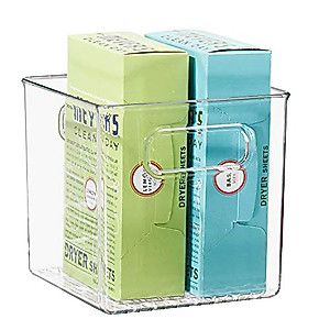 InterDesign Linus Plastic Countertop, Closet, and Vanity Organizer, Storage Bin for Bathroom, Bedroom, Office, Craft Room, Kitchen, Cube