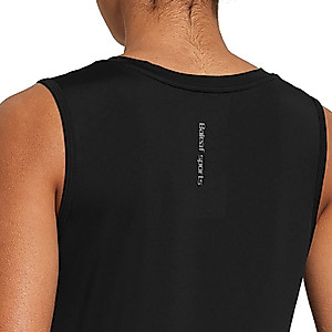 BALEAF Workout Tank Tops for Women Sleeveless Running Shirts Activewear Gym Yoga Tops Black Size L