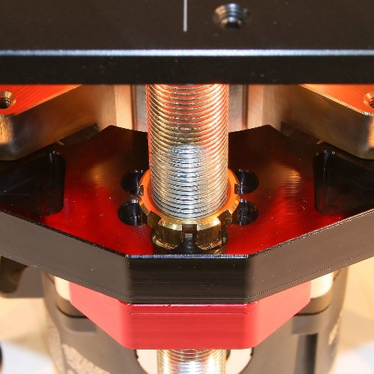 JessEm Mast-R-Lift II 02120 Router Lift, 9-1/4-Inch by 11-3/4-Inch,Black/Red