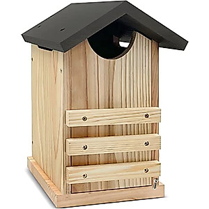 Outer Trails Owl Houses, Japanese Cedar, with Composite Weather-Tight Roof