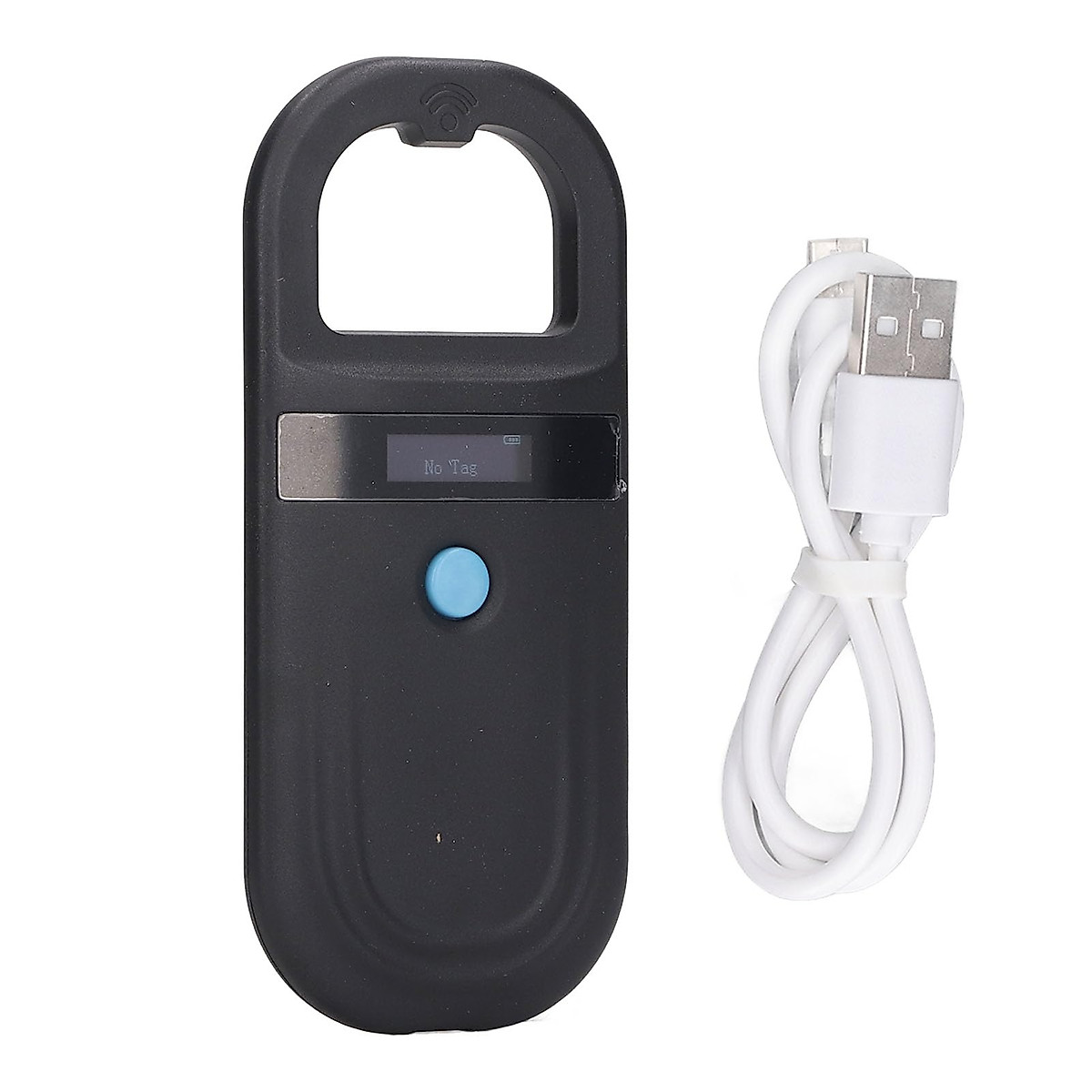 Microchip Reader 0.91 Inch Screen Animal Pet Chip ID Scanner, Wireless Identification, 128 Label Storage