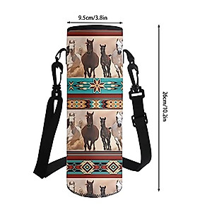 DISNIMO Western Horse Kids School Backpack Set for Boys Girls 8-12,Insulated Lunch Bag+Pencil Pen Pouch+Cloth Book Sleeve+Stretchy Book Cover+Keychain+Water Bottle Holder School Supplies