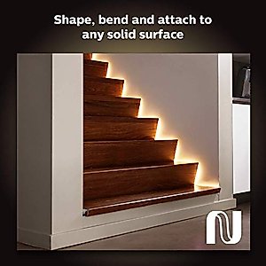 Philips Hue Lightstrip Plus (1m/3ft Extension Without Plug), Works with Amazon Alexa, Apple Homekit and Google Assistant, Bluetooth Compatible, Single Color Effect