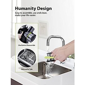 Slow Masticating Juicer, Aeitto Cold Press Jucier Machines, with Triple Modes,Reverse Function & Quiet Motor, Easy to Clean with Brush, Recipe for Vegetables And Fruits, Grey