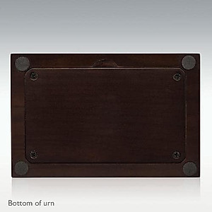 Perfect Memorials Custom Engraved Large Adoration Photo Cremation Urn (240 Cu/in) - Personalized Urn for Human Ashes/Heart, Rectangle, or Oval Picture Frame/Special Tribute for Your Loved One