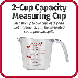 BRADSHAW INTERNATIONAL 19864 2Cup Plastic Measuring Cup