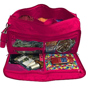 Yazzii Premium Knitting Bag & Yarn Storage Organizer – Yarn & Knitting Project Tote Bag - Yarn, Knitting Needles, & Crochet - Purple