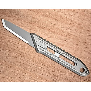 XMANSUN Titanium Utility Knife Garden Grafting Cutter Knife Handmade Knife Edc Knife, Retractable Box Cutter Blade Replaceable