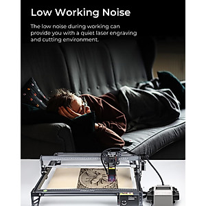 Creality Official Air Assist for CR-Laser Falcon 10W, 22 L/min Adjustable Air Assist Pump, for Laser Cutter and Engraver, Blow Away Smoke and Dust, Reduce Surface Temperature, Keep Cutting Clean