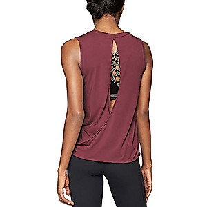 Mippo Workout Tank Tops for Women Cute Open Back Workout Tops Yoga Tops Athletic Workout Shirts Muscle Tanks Tennis Shirts Backless Tops for Women Magenta M