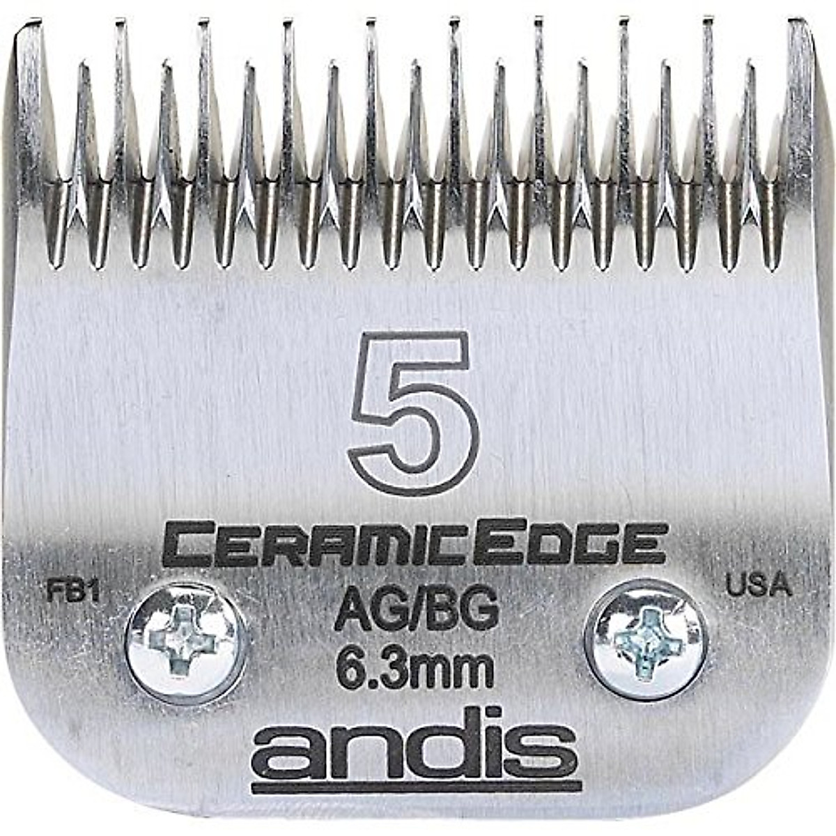 Andis Stainless Steel Pro Quality Grooming Ceramic Edge Clipper Blades Choose Size !(# 7FC Finish Blade = 3.2mm)
