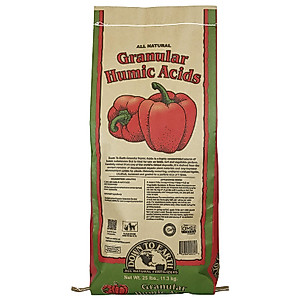 Down To Earth Organic Granular Humic Acids Fertilizer Mix, 25 lb