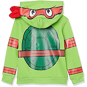 Teenage Mutant Ninja Turtles Baby Boys Graphic Zip-up Hoodie Sweatshirt, Red, 4T US