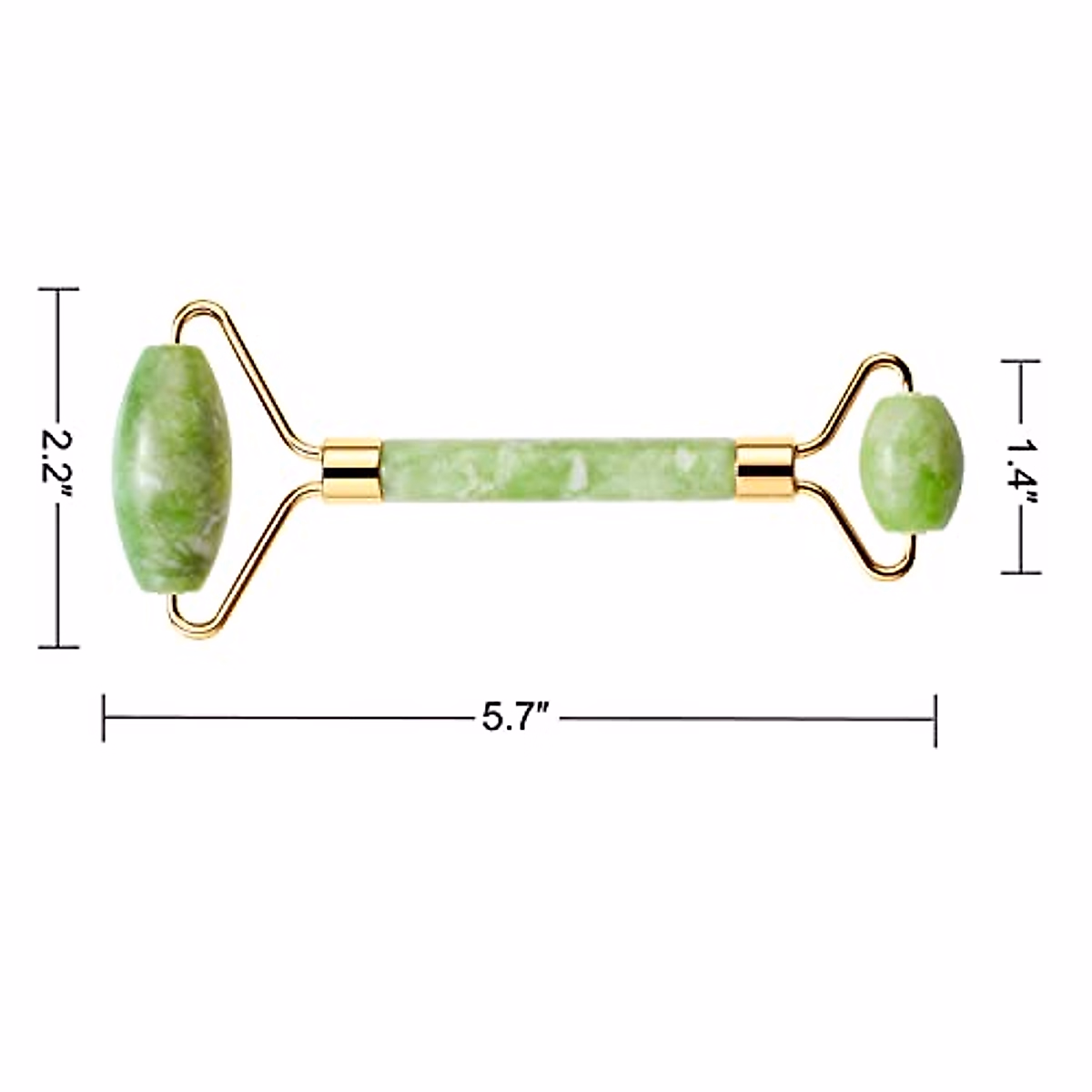 Natural Jade Roller for Face Eyes Tool Jade Facial Roller Noiseless Facial Massage Roller