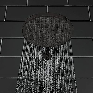 Fontana St. Gallen Round Rain Shower Head With Masterclean Spray Face In Oil Rubbed Bronze Finish (8 Inch)