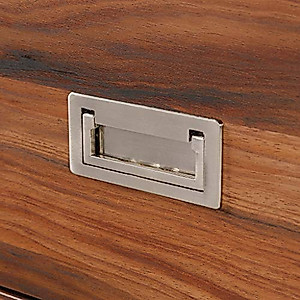 Sauder Vista Key Dresser, L: 59.06" x W: 15.67" x H: 33.31", Blaze Acacia Finish