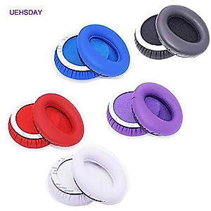 Ear Pads, 1 Pair Earphone Ear Pads Earpads Sponge Soft Foam Cushion Replacement for COWIN E7 / E7 Pro Active Noise Cancelling Headphone - (Color: Red)