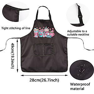 TOBGBE Lash Tech Gift Funny Lash Hustler Idea Apron With Pocket Lash Artist Gift Makeup Artist Gifts (Lash Hustler)