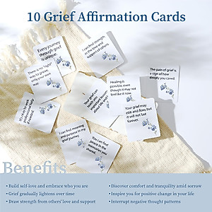 Forget Me Nots Sympathy Gift Baskets Bereavement Gifts for Loss of Loved One Mother Father Condolences Rememberance Grief Gifts Funeral Sorry for Your Loss Hug Gift Ideas for Women