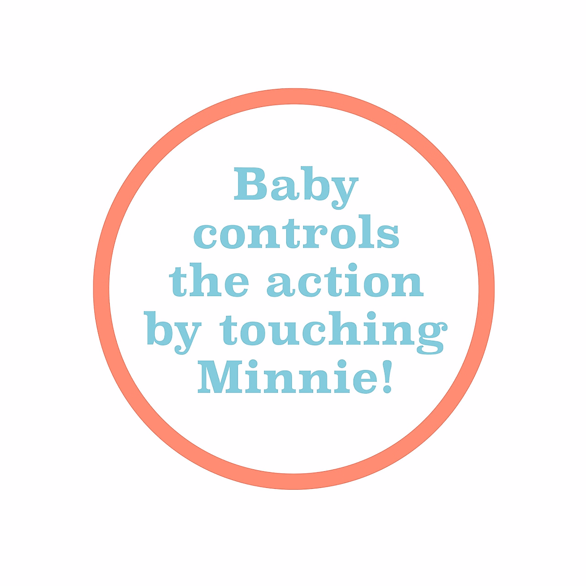 Disney Baby Musical Crawling Pals Plush, Minnie, Officially Licensed Kids Toys for Ages 09 Month by Just Play