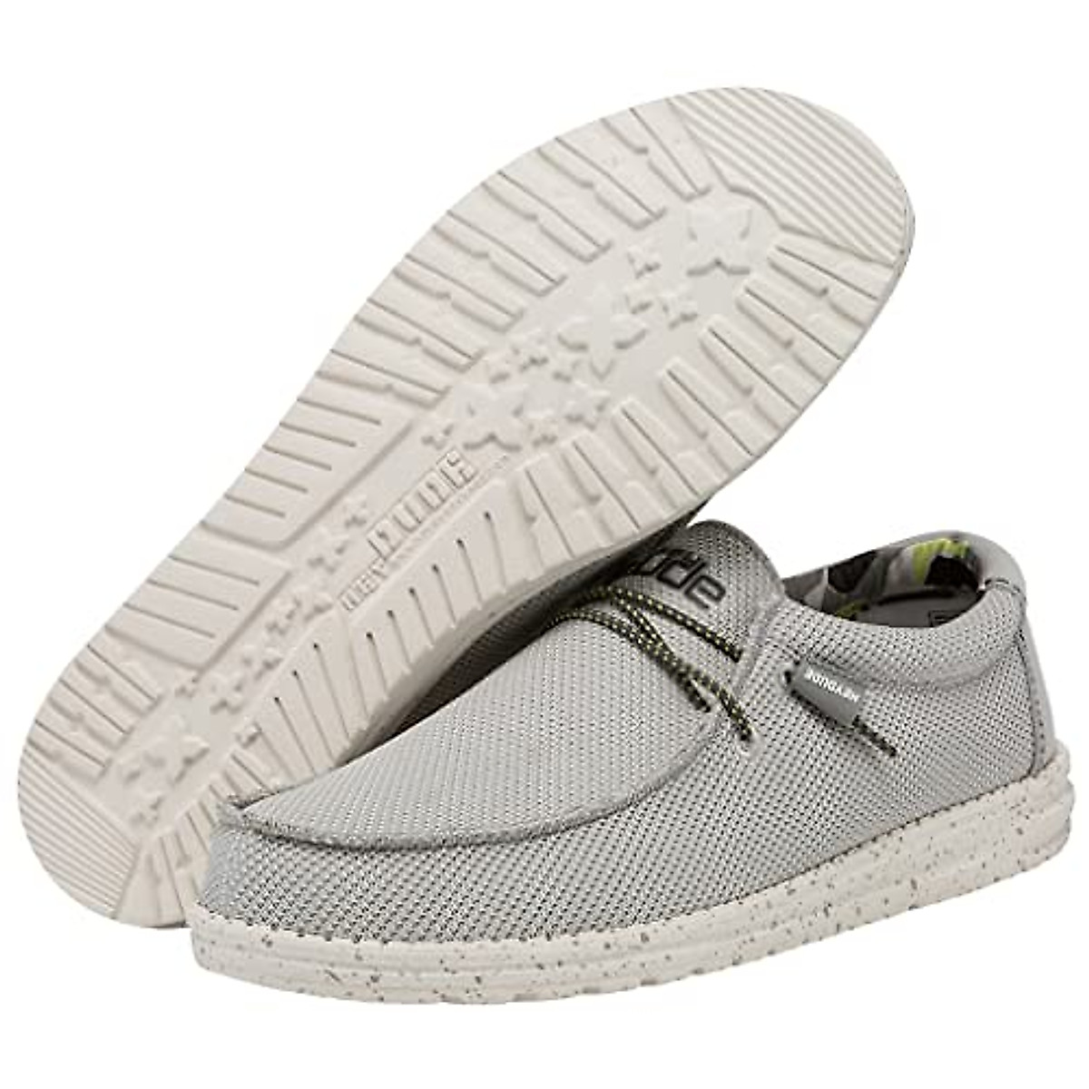 Hey Dude Men's Wally Sox Fog Size 9 | Men’s Shoes | Men's Lace Up Loafers | Comfortable & Light-Weight