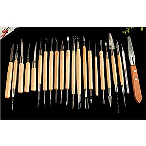 Woomartt Pro Pumpkin Carving Tools- Halloween Sculpting Kit with 22 Double Sided Pieces and Storage Bag for Jack-O-Lanterns and More