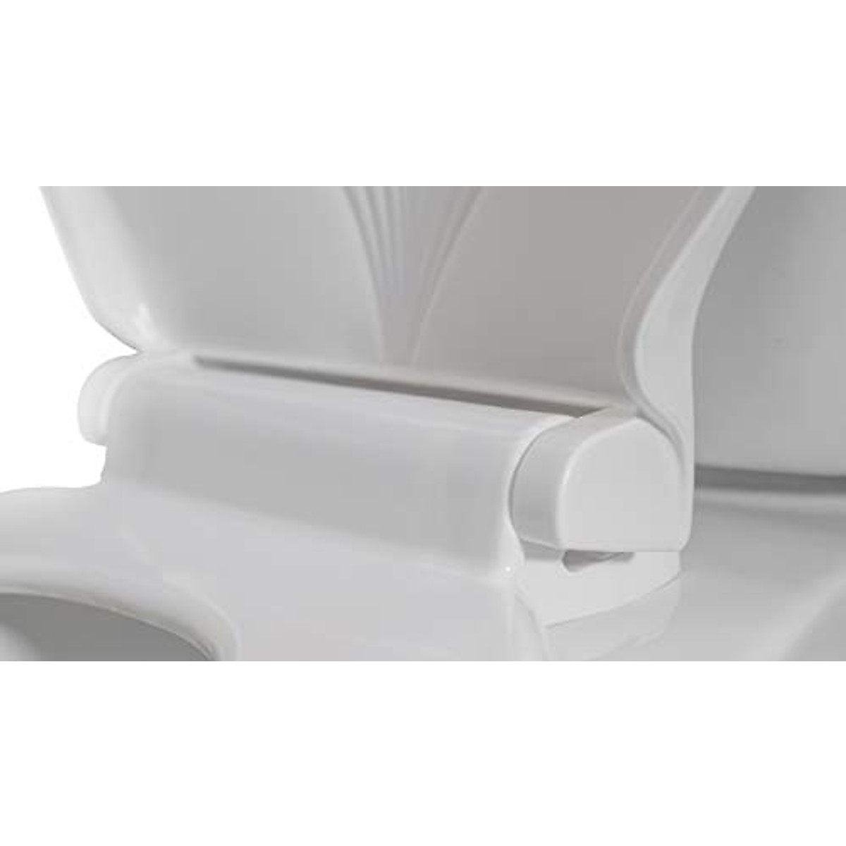 Centoco HP30SLC-001 Round Toilet Seat with Lift and Clean, Shell Design in White