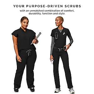 FIGS Kade Cargo Scrub Pants for Women - Black, M