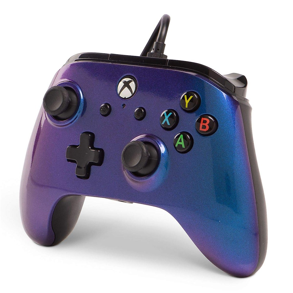 PowerA Enhanced Wired Controller for Xbox One - Cosmos Nebula, gamepad, wired video game controller, gaming controller, Xbox One, works with Xbox Series X|S