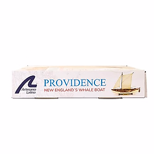 Artesanía Latina – Wooden Ship Model Kit – New England Whaling Ship, Providence – Model 19018, 1:25 Scale – Models to Assemble – Initiation Level
