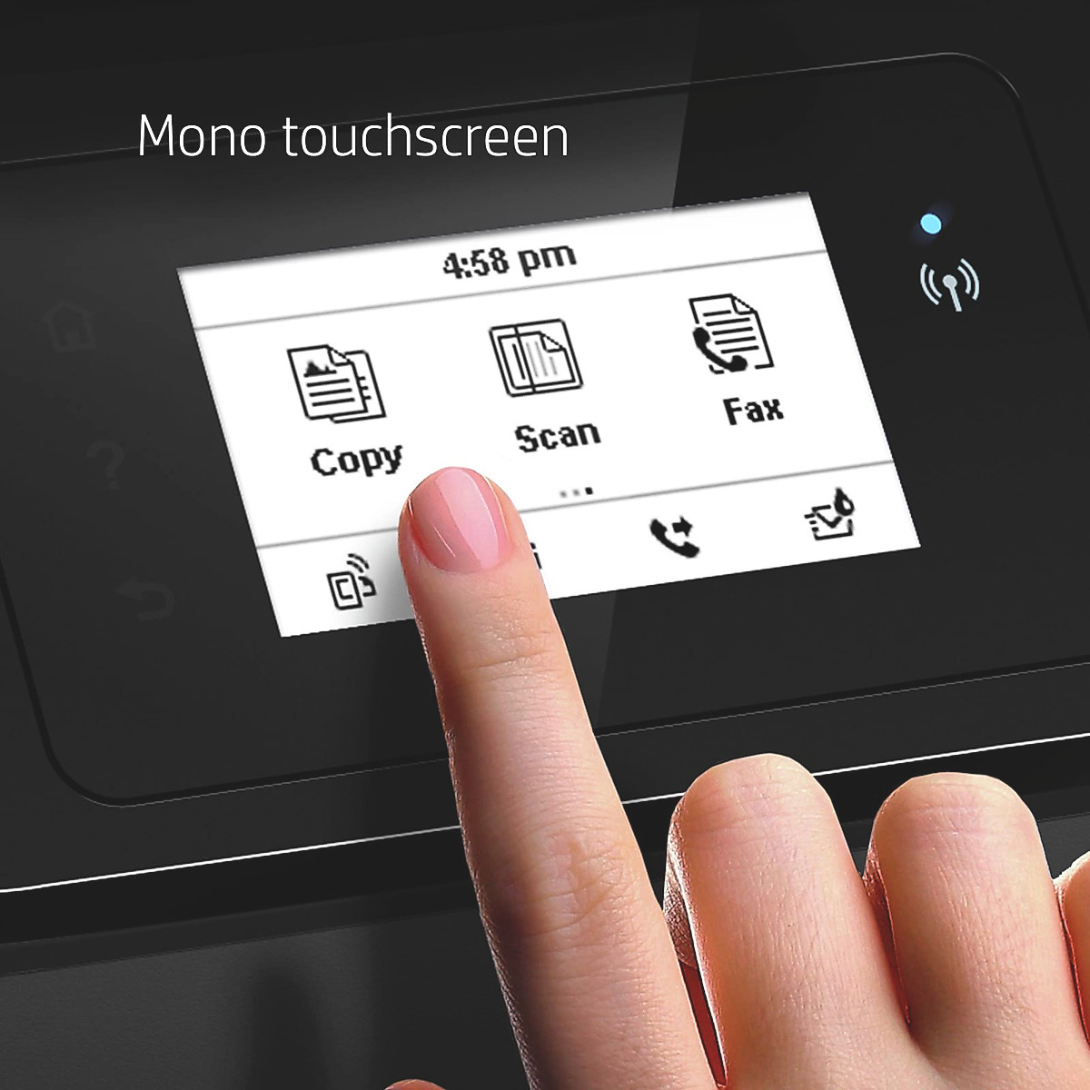 HP OfficeJet 3830 All-in-One Wireless Color Inkjet Printer - Print Scan Copy Fax - 2.2" Touchscreen, 20 ppm, 4800 x 1200 dpi, 35-Sheet ADF, Manual Duplex Printing, 4 x 6 Photo, Tillsiy