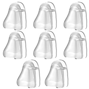 WHFCBJBW 8Pcs Self Adhesive Wall Mount Eyeglasses Storage Rack Nose Shape Holder Stand for Sunglasses for Home Bathroom Bedroom