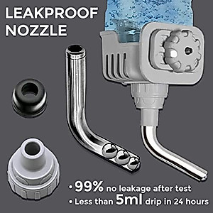 Vannon Top Fill Small Animal Water Bottles for Crate No Drip BPA Free Water Dispenser for Rabbit, Chinchilla, Ferret, Guinea Pigs, Squirrel, Hedgehog