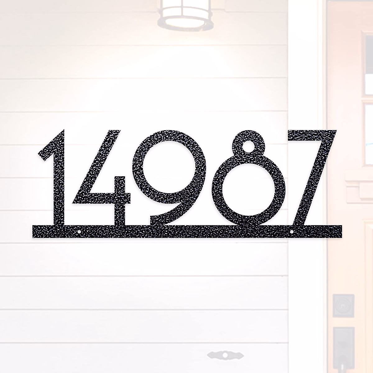 Personalized Metal House Number Sign | Custom Address Plaque | Mid Century Modern | Art Deco House Numbers | Address Numbers for House