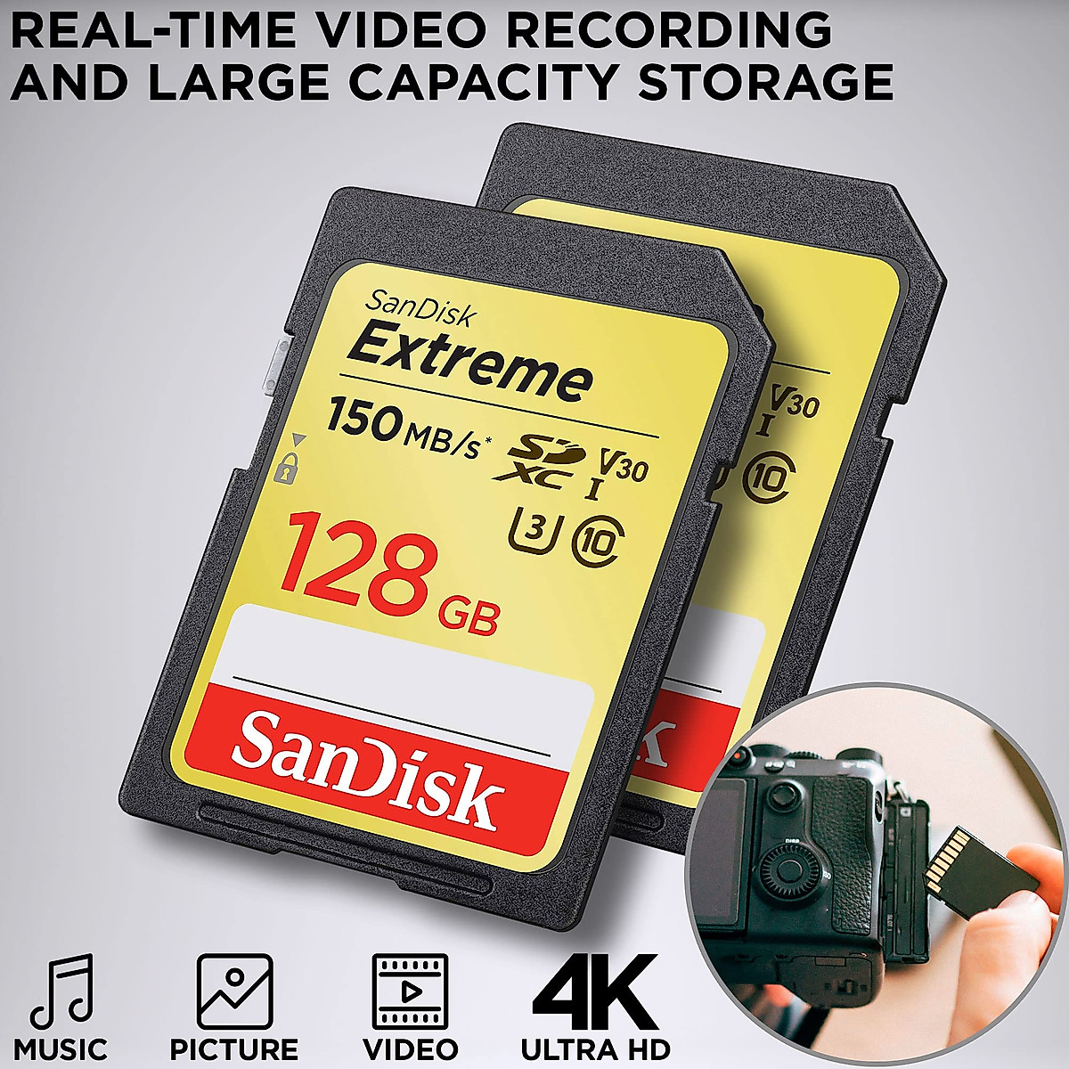 Sigma 150-600mm 5-6.3 Contemporary DG OS HSM Lens for Canon DSLR Cameras with 2pcs SanDisk 128GB SD Cards & Altura Photo Complete Accessory and Travel Bundle