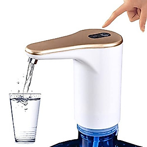 Water Bottle Pump, 5 Gallon Water Dispenser Pump, Universal USB Charging Portable Water Drinking Water Pump for 2-5 Gallon Bottle, Portable Electric Water Jug Pump