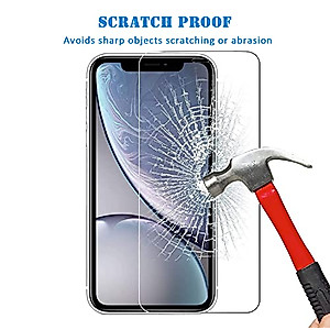 AVOAR 3 Pack Screen Protector for iPhone 11 / iPhone XR, for iPhone 11 Screen Protector, 6.1 Inch HD Clear Tempered Glass Full Screen Case Friendly, Anti-Scratch, Bubble Free, Case-friendly