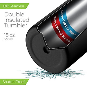 SIPX™ Triple-Insulated Tumblers - 18 Oz. Slim Modern Tumbler With Lid, insulated Cup Keeps Hot For 12 Hours, Stainless Steel Tumbler Made Of Sustainable Material, Coffee Travel Mug For Home & Office