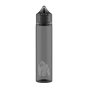 VAPEOLOGY - Chubby Gorilla - 60ML SOFT LDPE Unicorn Bottle - Black 10 pack