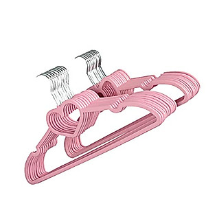 VOSAREA 20PCS Plastic Cloth Hangers Heart Hanger for Suit Shirt Coat Everyday Use