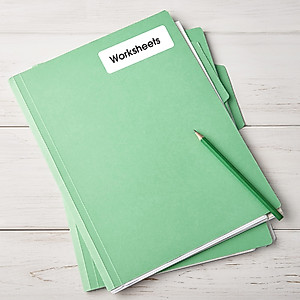 Avery Removable Print/Write Labels, 1 x 3 Inches, White, Pack of 250 (5436)