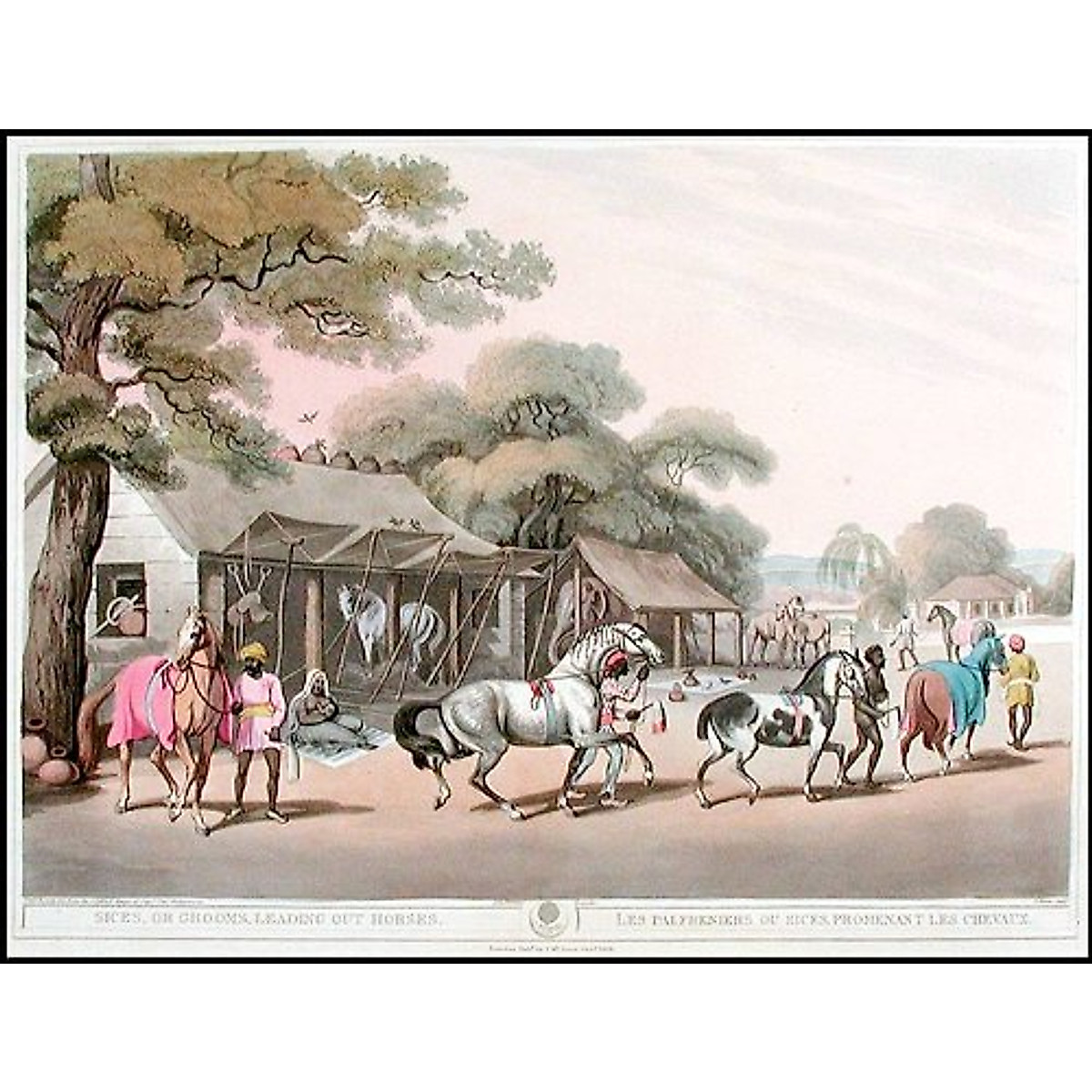 Sices, or Grooms, Leading out Horses/Les Palfreniers ou Sices, Promenant les Cheveaux