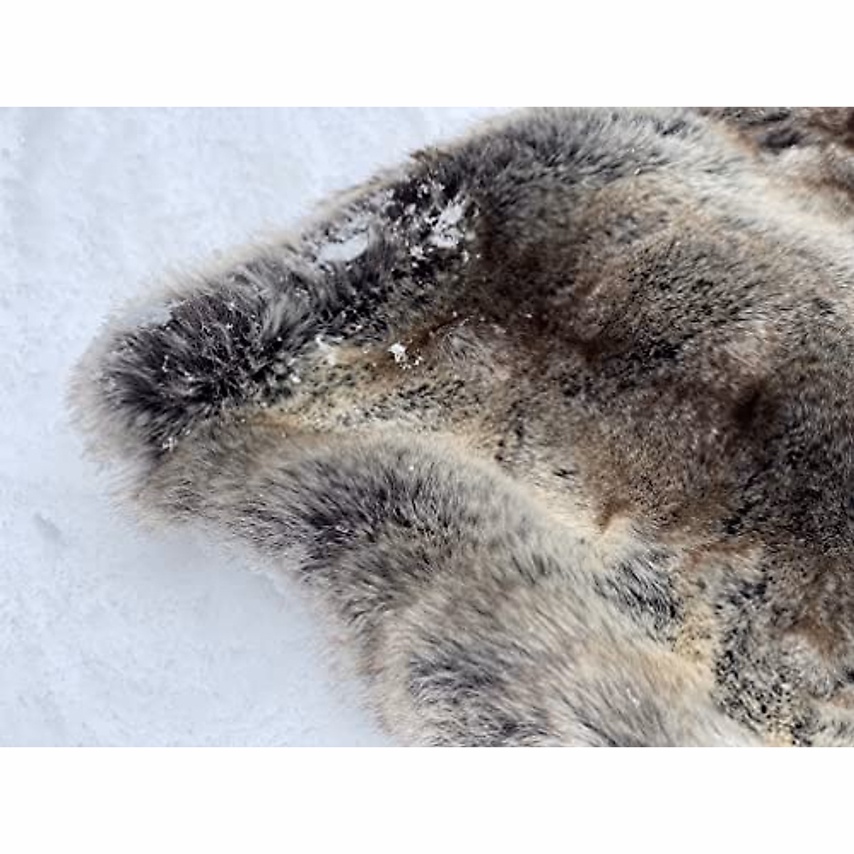 Eikei Luxury Faux Fur Throw Blanket Super Soft Oversized Thick Warm Afghan Reversible to Plush Velvet in Tan Grey Wolf, Cream Mink or Blush Chinchilla, Machine Washable (Chinchilla, 60Wx70L)