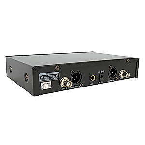 Rockville RWM81U Dual UHF Headset & Guitar Wireless Microphone System w/LCD