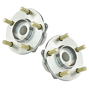 TRQ Rear Wheel Hub & Bearing LH & RH Pair for Mitsubishi Galant Eclipse w/ABS