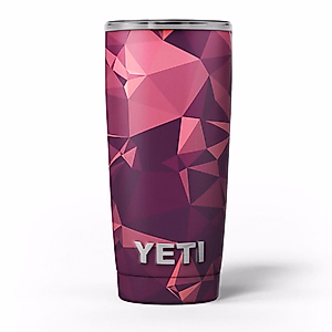 Design Skinz Dark Geometric V15 - Skin Decal Vinyl Wrap Kit Compatible with The Yeti Rambler Cooler Tumbler Cups