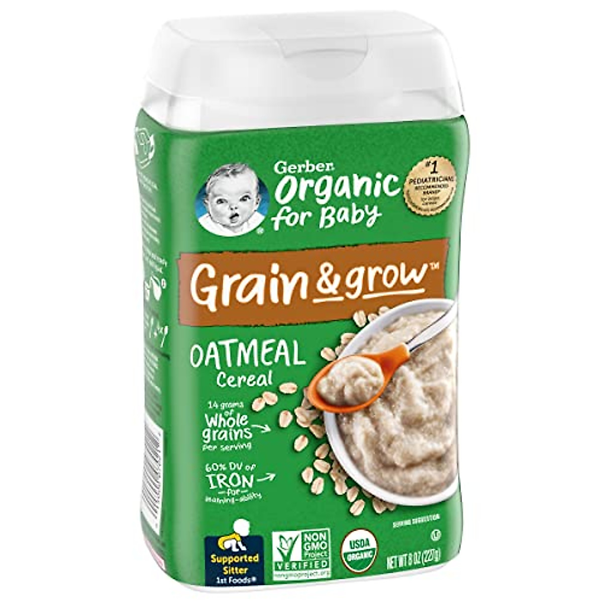 Gerber Baby Cereal, 1st Foods, Single-Grain Oatmeal, 8 Ounce (Pack of 1)