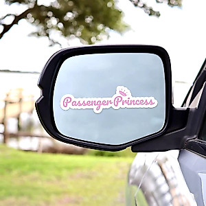 Akira Passenger Princess Sticker, Waterproof Car Decals Vinyl, Funny Car Stickers for Car Window Rear View Mirror Phone Water Bottle, Passenger Princess Car Accessories Gifts for Girlfriend